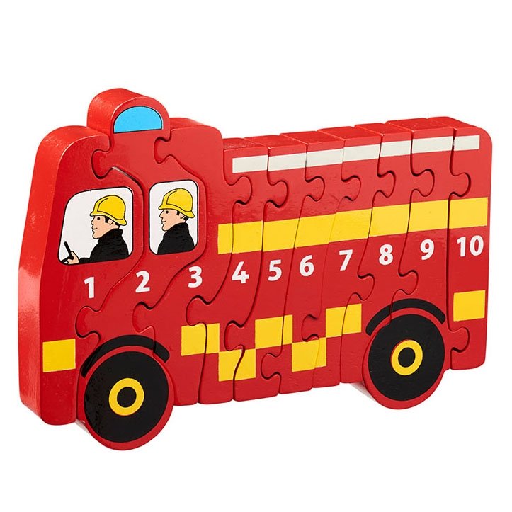 Lanka Kade 1-10 fire engine jigsaw puzzle – Little Acorns